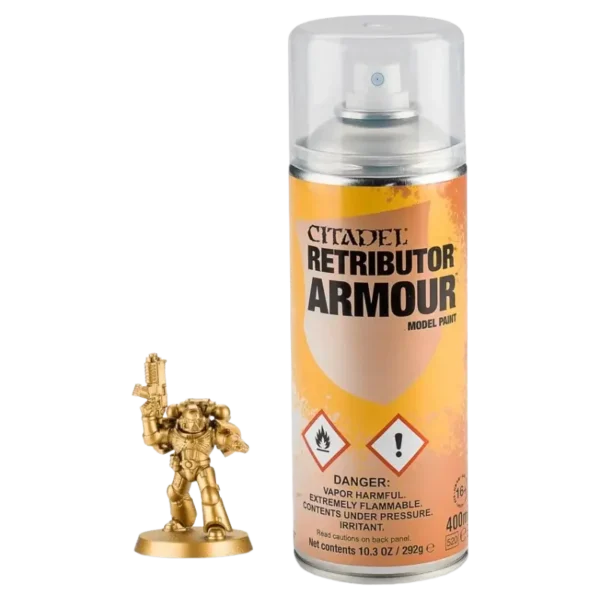 Citadel Retributor Armour Spray Paint – Warhammer Gold Basecoat ...